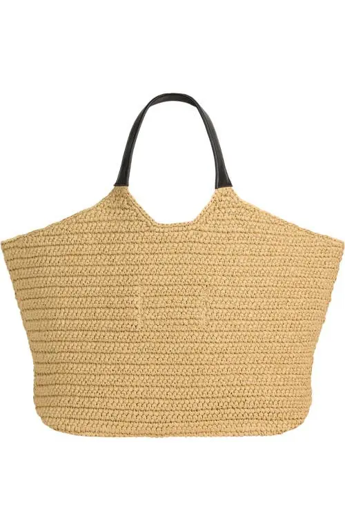 Balmain Crochet Tote Bag With Embossed Logo