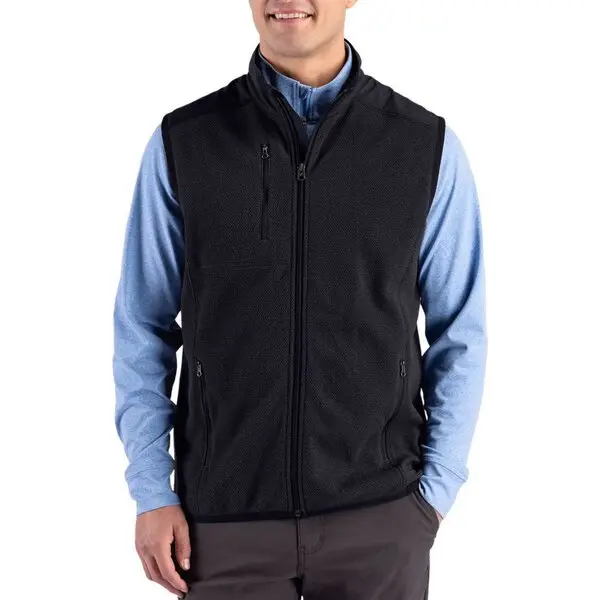 CBUK BY CUTTER & BUCK Hunts Point Mixed Media Vest - Black