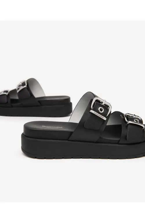 NEROGIARDINI Platform Wedge Slide Sandal