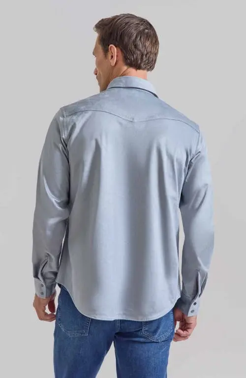 RYE 51 The Wyatt Lite Shirt Jacket - Sky Blue