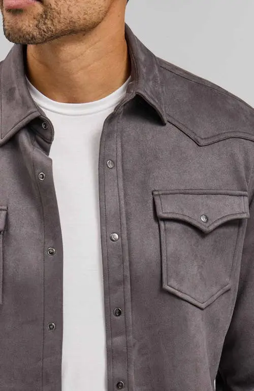 RYE 51 The Wyatt Shirt Jacket - Smoke