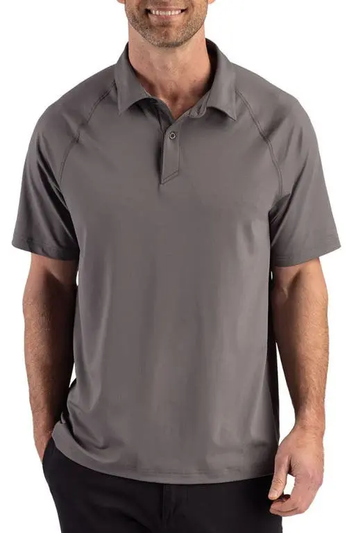 CBUK BY CUTTER & BUCK Prospect Epic Confidence Textured Performance Polo - Elemental Grey