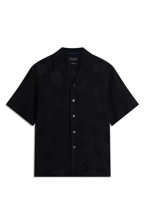 Ted Baker London Thovan Floral Jacquard Camp Shirt