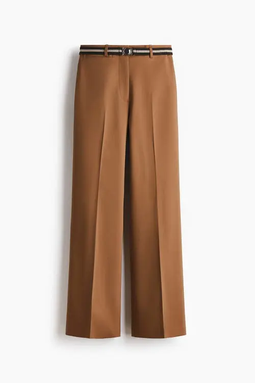 H&m Belted Bootcut Trousers