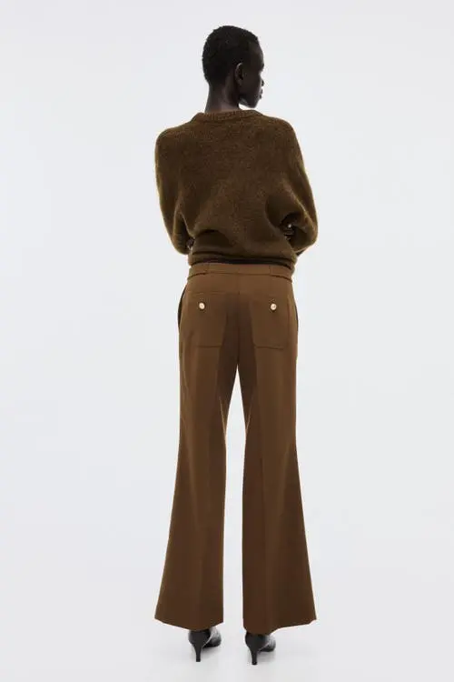 H&m Flared Tailored Trousers