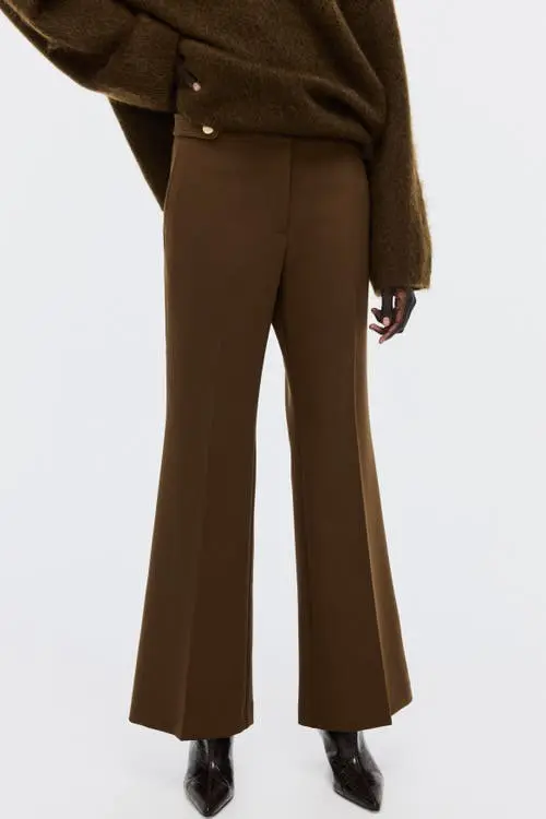 H&m Flared Tailored Trousers