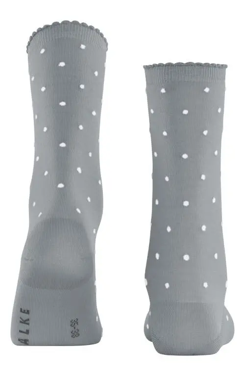Falke Spike Polka Dot Crew Socks - Silver