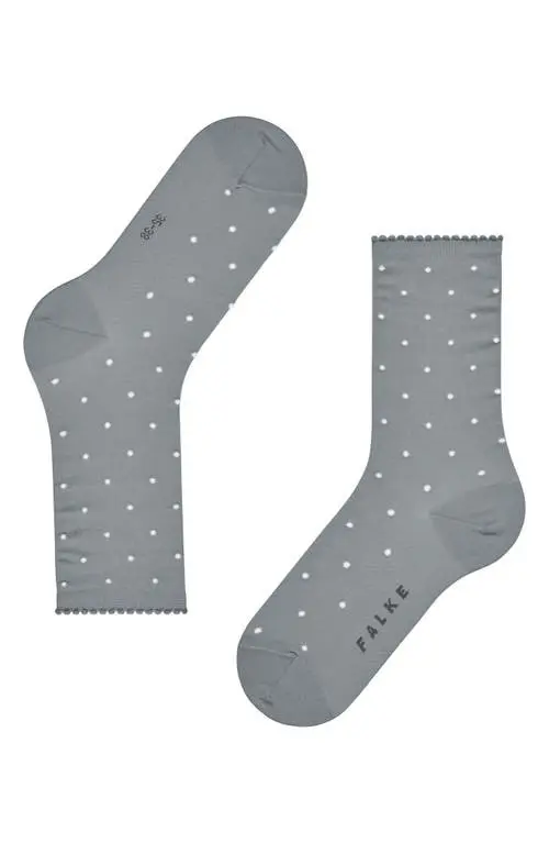 Falke Spike Polka Dot Crew Socks - Silver