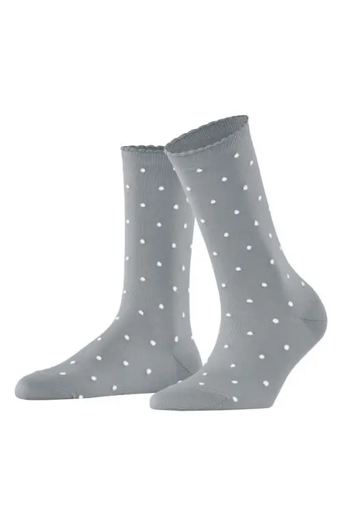 Falke Spike Polka Dot Crew Socks - Silver