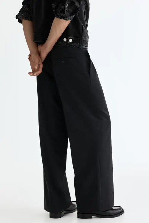 H&m Loose Fit Tailored Trousers