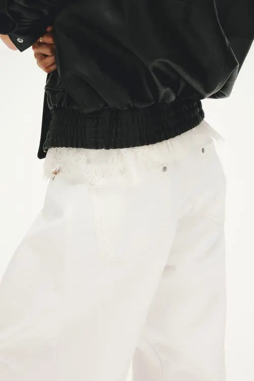 H&m Barrel-leg Jeans In Rigid Cotton Denim