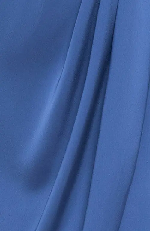 Betsy & Adam One-shoulder Satin Cocktail Dress