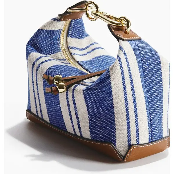 H&m Small Canvas Handbag With Buckle Detail