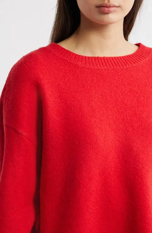 Princess Polly Ryanna Crewneck Sweater With Drop Shoulders And Ribbed Trim