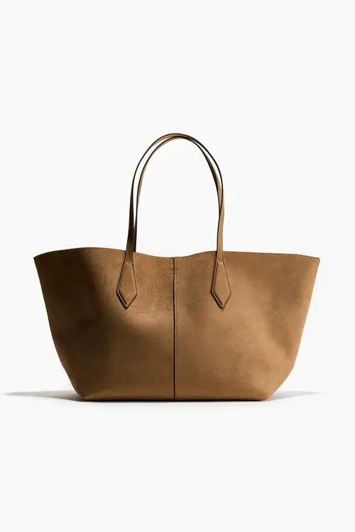 H&m Shopper Bag With Carabiner Clasp - Beige