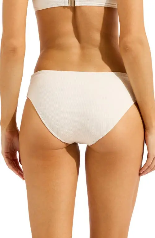 Seafolly Multi-strap Hipster Bikini Bottoms - Ecru