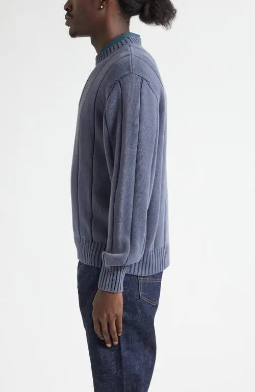NOAH Drop Needle Cotton Sweater