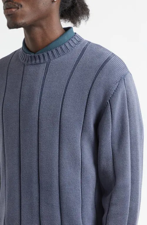 NOAH Drop Needle Cotton Sweater