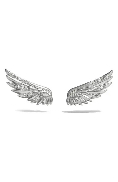 AWE INSPIRED Sapphire Wing Ear Climbers - 925 Sterling Silver