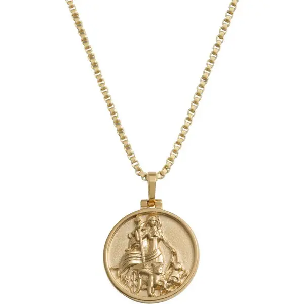 AWE INSPIRED Goddess Pendant Necklace - Freya/gold