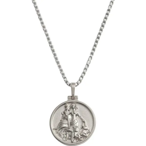 AWE INSPIRED Goddess Pendant Necklace - Freya/silver