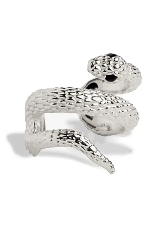 AWE INSPIRED Sterling Silver Serpent Ear Cuff - 925 Sterling Silver