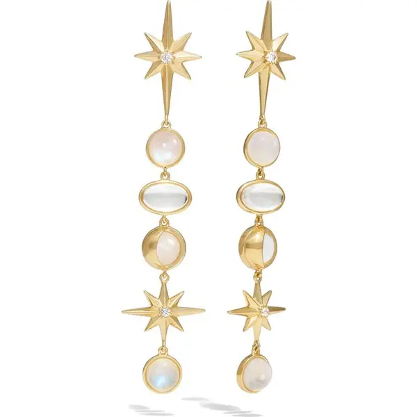 AWE INSPIRED Celestial Drop Earrings - 14k Gold Vermeil