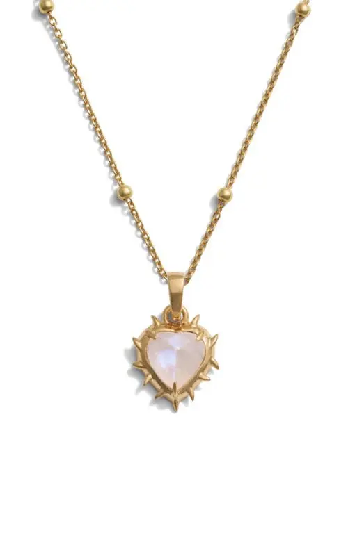 AWE INSPIRED Thorned Heart Pendant Necklace - 14k Gold Vermeil