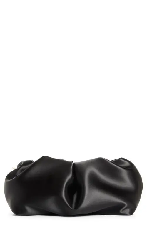 CHRISTIAN LOUBOUTIN Eva Neoprene Satin Clutch - Bk01 Black
