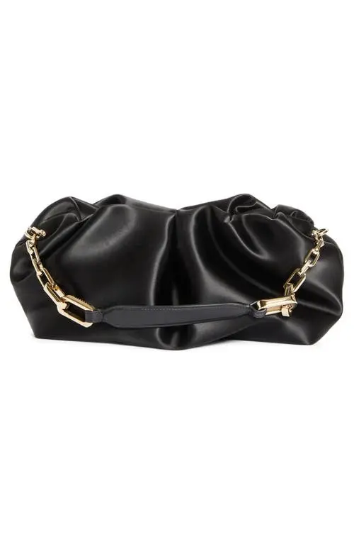 CHRISTIAN LOUBOUTIN Eva Neoprene Satin Clutch - Bk01 Black