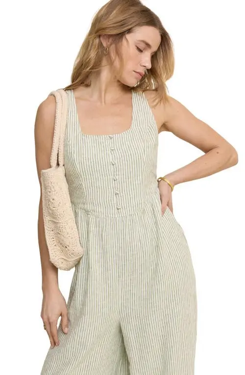NOBODY'S CHILD Cora Stripe Jumpsuit
