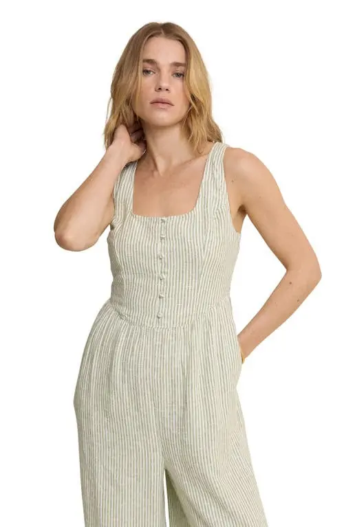 NOBODY'S CHILD Cora Stripe Jumpsuit