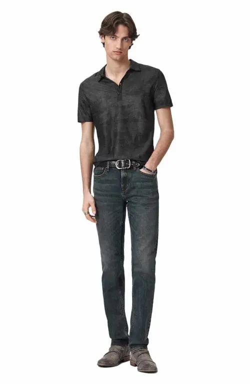 John Varvatos Olivari Slub Cotton Piqué Polo