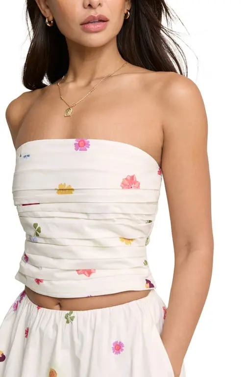 NOBODY'S CHILD Felicity Floral Print Bandeau Top