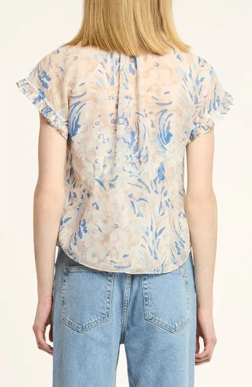 Cinq À Sept Jenise Daisy Swirl Top - Neutral Multi