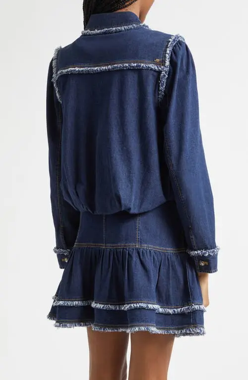 Cinq À Sept Indria Fringe Denim Jacket