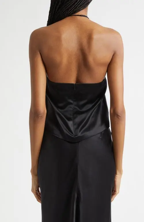 Cinq À Sept Hallie Rosette Silk Top - Black