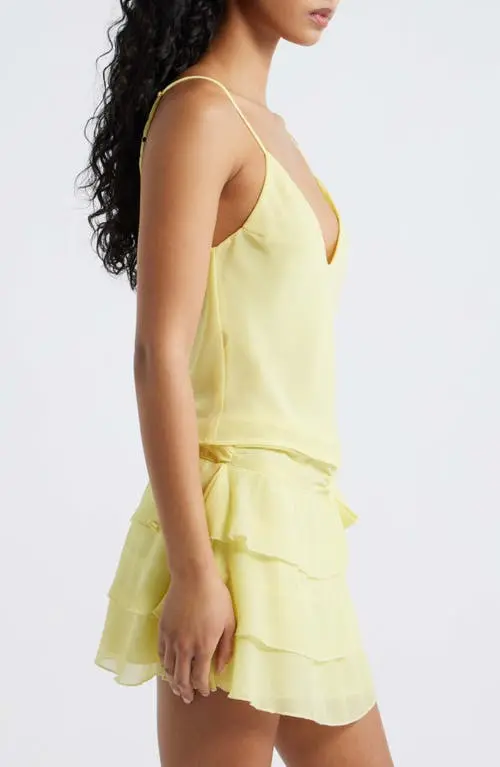 BELLA VENICE Sila Deep V-neck Camisole - Yellow