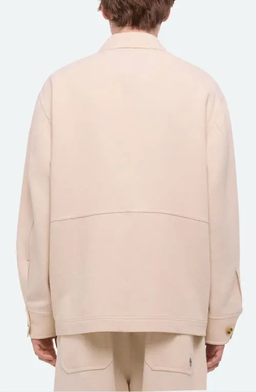 Helmut Lang Sailor Cotton Button-up Overshirt - Muslin