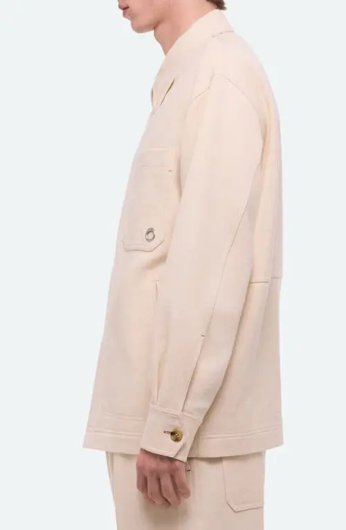 Helmut Lang Sailor Cotton Button-up Overshirt - Muslin