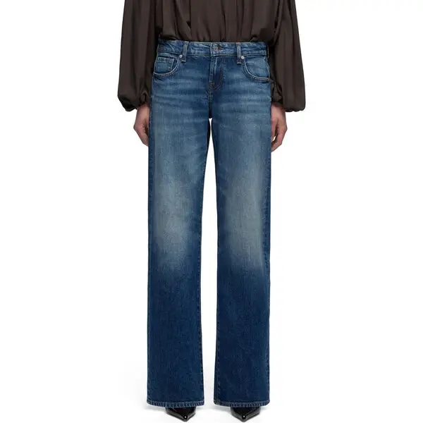 7 For All Mankind Low Rise Relaxed Straight Leg Jeans