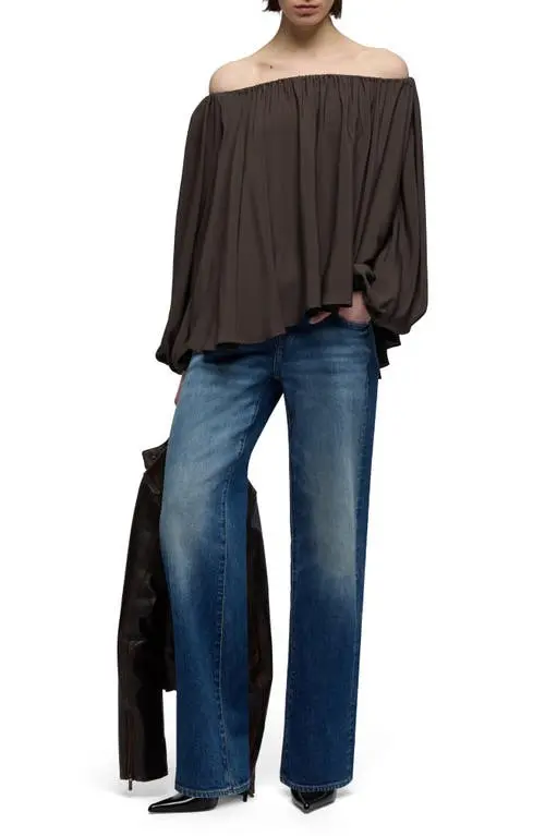 7 For All Mankind Low Rise Relaxed Straight Leg Jeans