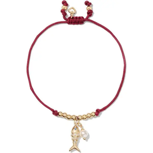 Kate Spade New York Fish Charm Bracelet - Red.