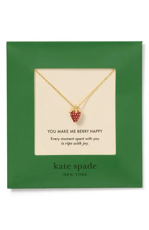 Kate Spade New York Strawberry Pendant Necklace