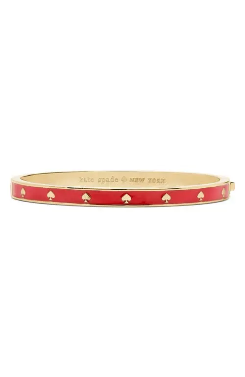 Kate Spade New York Spot The Spade Enamel Bangle Bracelet - Hot Cinnamon