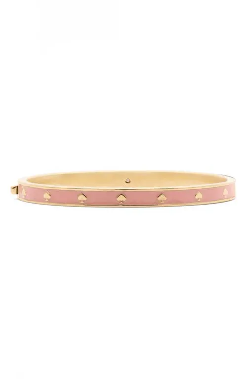 Kate Spade New York Spot The Spade Enamel Bangle Bracelet - Pink