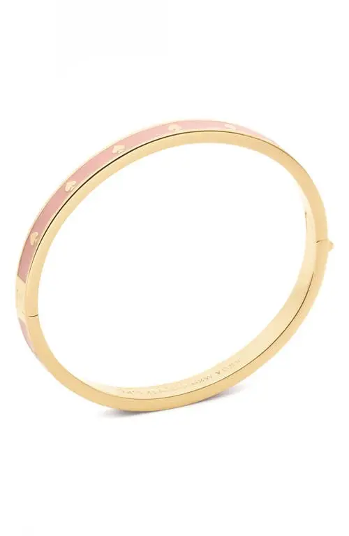 Kate Spade New York Spot The Spade Enamel Bangle Bracelet - Pink