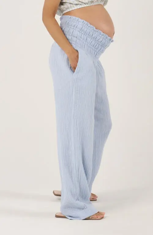 CACHE COEUR Myriam Maternity Smocked Pants - Blue