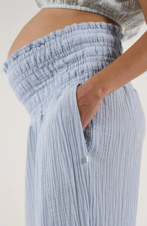CACHE COEUR Myriam Maternity Smocked Pants - Blue