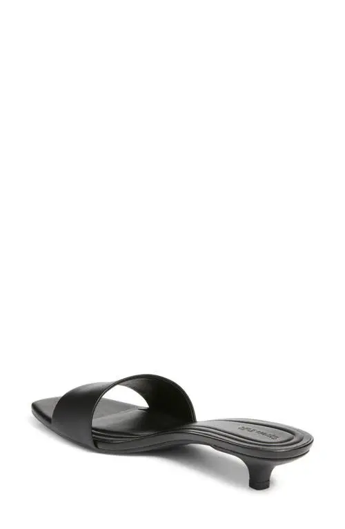 OPEN EDIT Tanner Kitten Heel Slide Sandal - Black